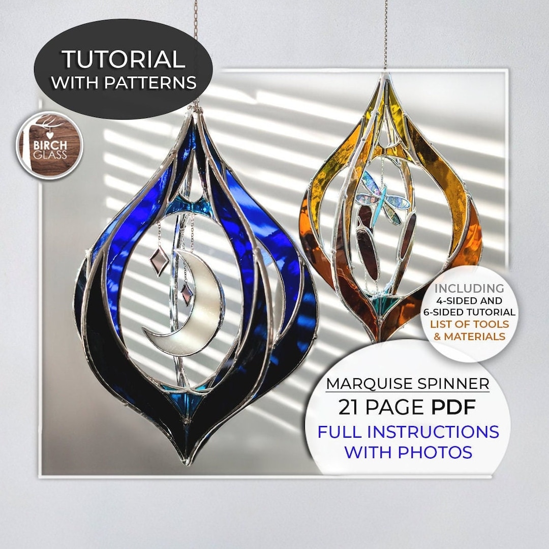 TUTORIAL • Marquise Spinner (full Instructions & Photos) 3D Stained ...