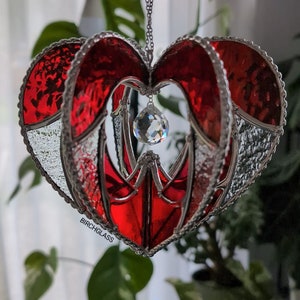 TUTORIAL • 3D Heart Spinner (full Instructions & Bonus Video) Stained ...