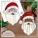 PATTERN • Santa Face X2 Stained Glass Pattern • PDF • Digital Download ...