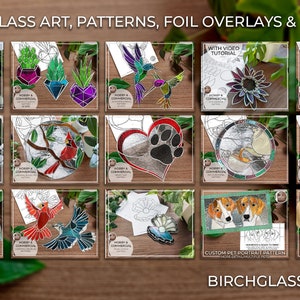 Butterflies Copper Foil Overlay • Stained Glass • Copper Foil • Stained ...