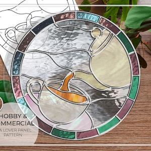 PATTERN Tea Lover Stained Glass Pattern PDF Digital - Etsy