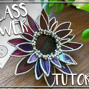 PATTERN • 3D Flower (with Video Tutorial) Stained Glass Pattern • PDF ...