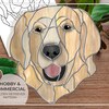 Labrador Stained Glass Pattern - Etsy