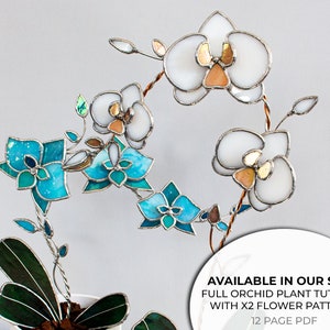 PATTERN • 3D Flower (with Video Tutorial) Stained Glass Pattern • PDF ...