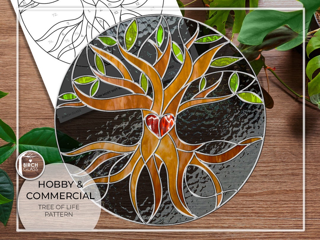 PATTERN • Tree of Life Stained Glass Pattern • PDF • Digital Download ...