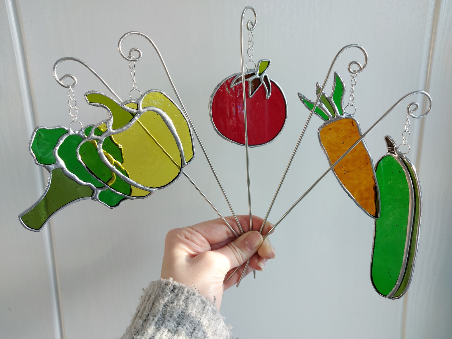 PATTERNS • Veggies X5 Beginner Stained Glass Patterns • PDF • Digital ...