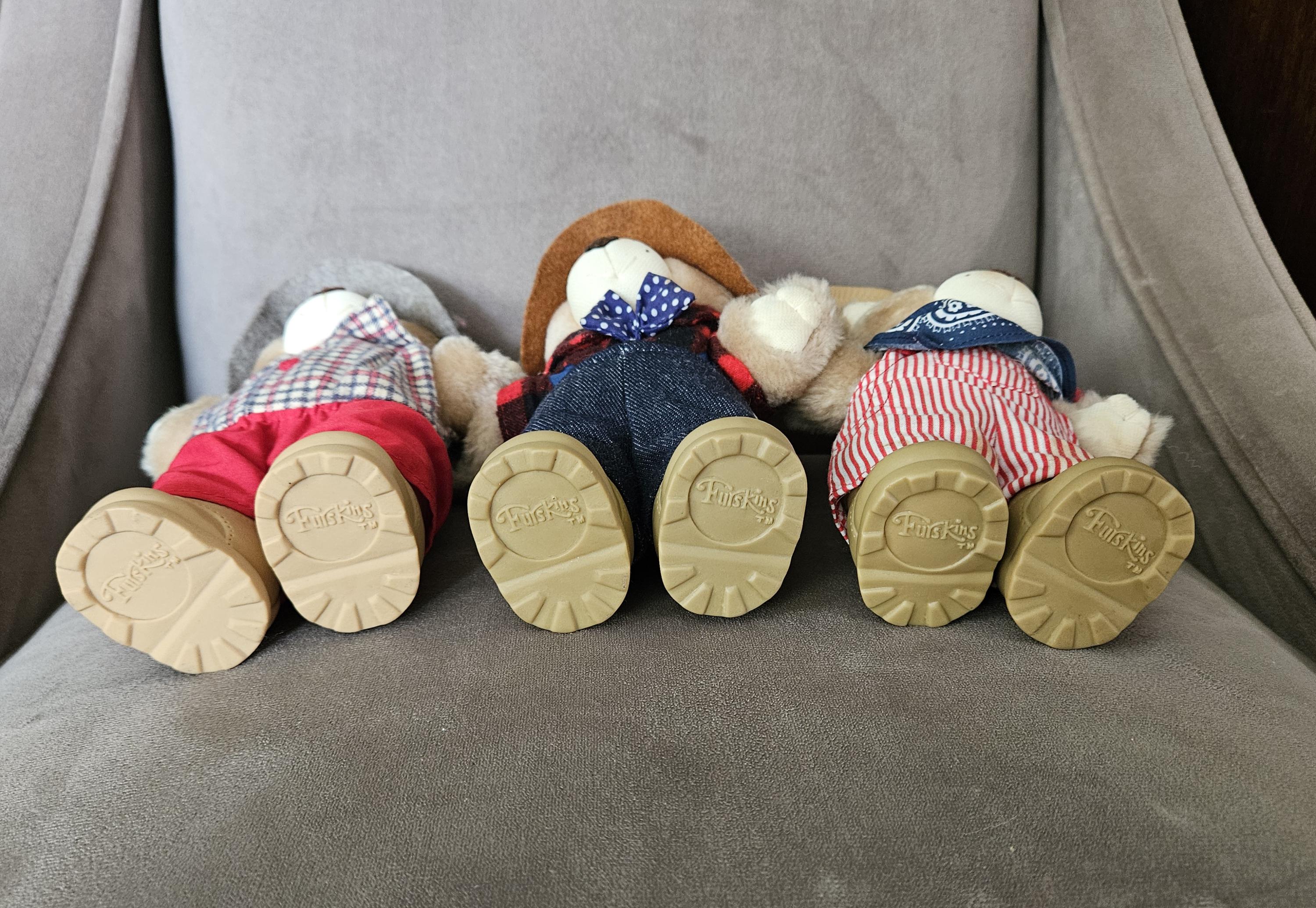 Furskins Plush Teddy Bears Lot Wendy's 1986 Dudley Boone Farrell - Etsy