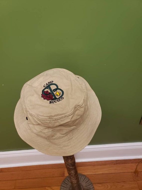 Camp Bucoco 1970s Fishing Hat Moraine State Park - Gem