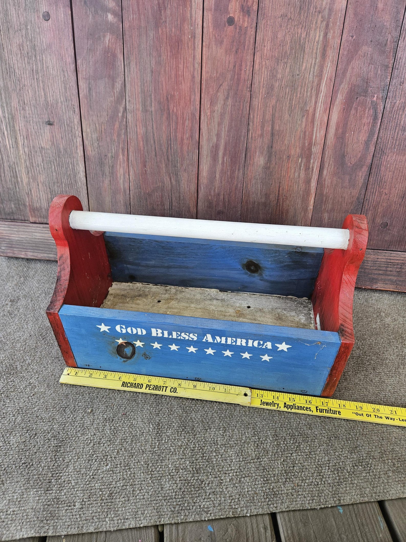 Vintage American Wooden Toolbox Hand-painted Eagle Farmhouse Decor - Etsy