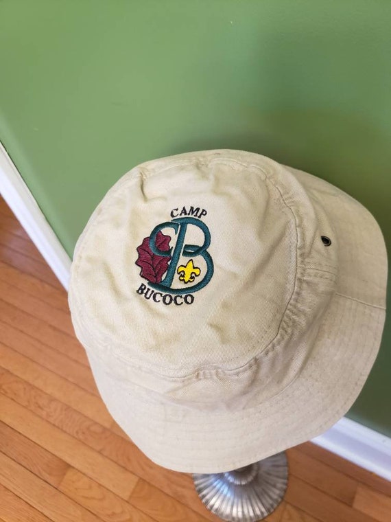 Camp Bucoco 1970s Fishing Hat Moraine State Park - Gem