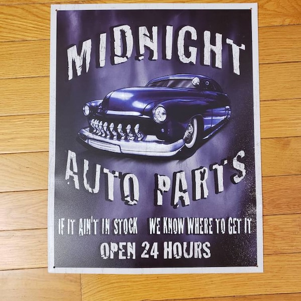 Vintage Garage Tin Sign - Etsy