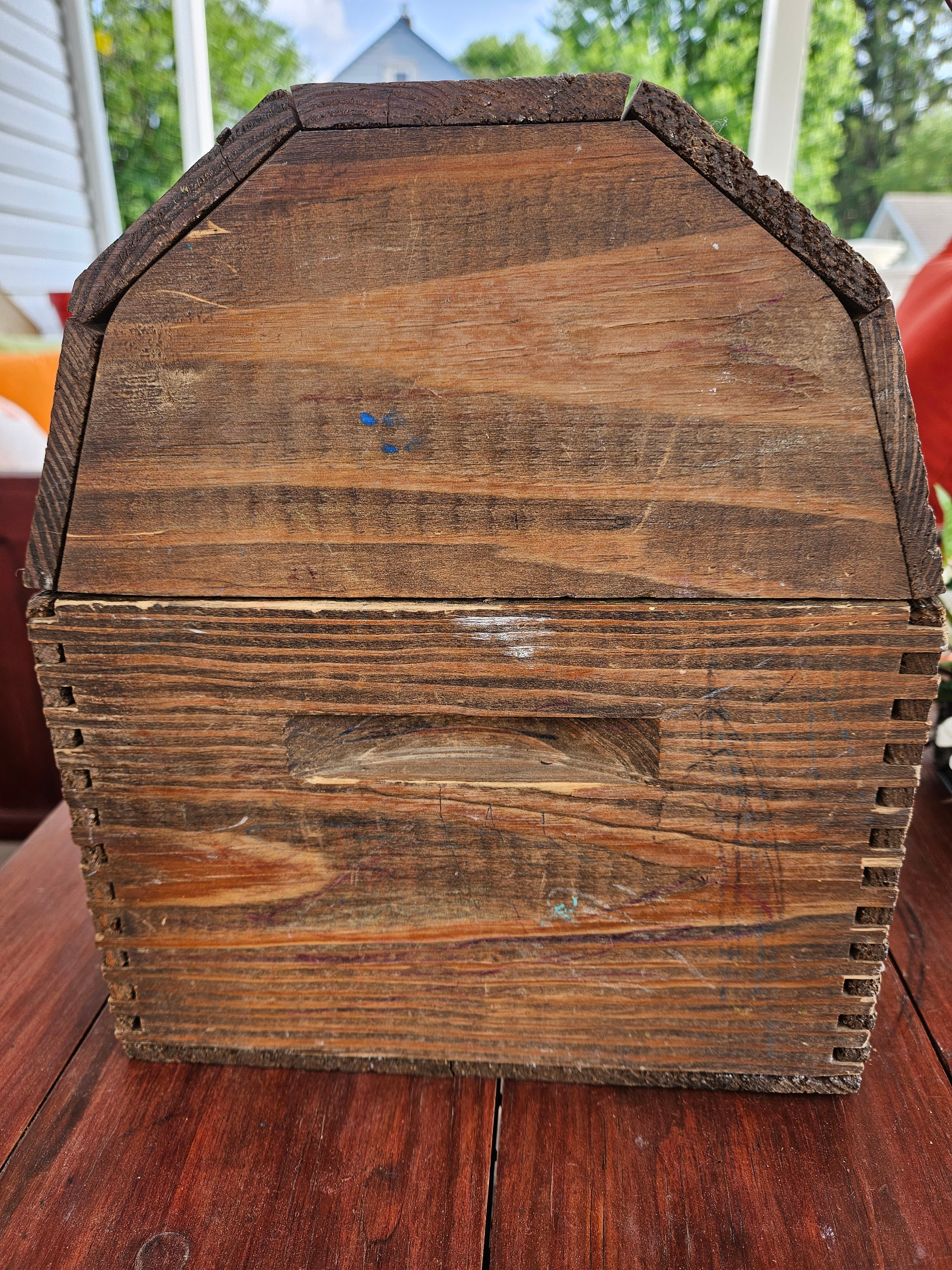Vintage River Boat Chart Chest Wooden Hinged Box Treasure - Etsy