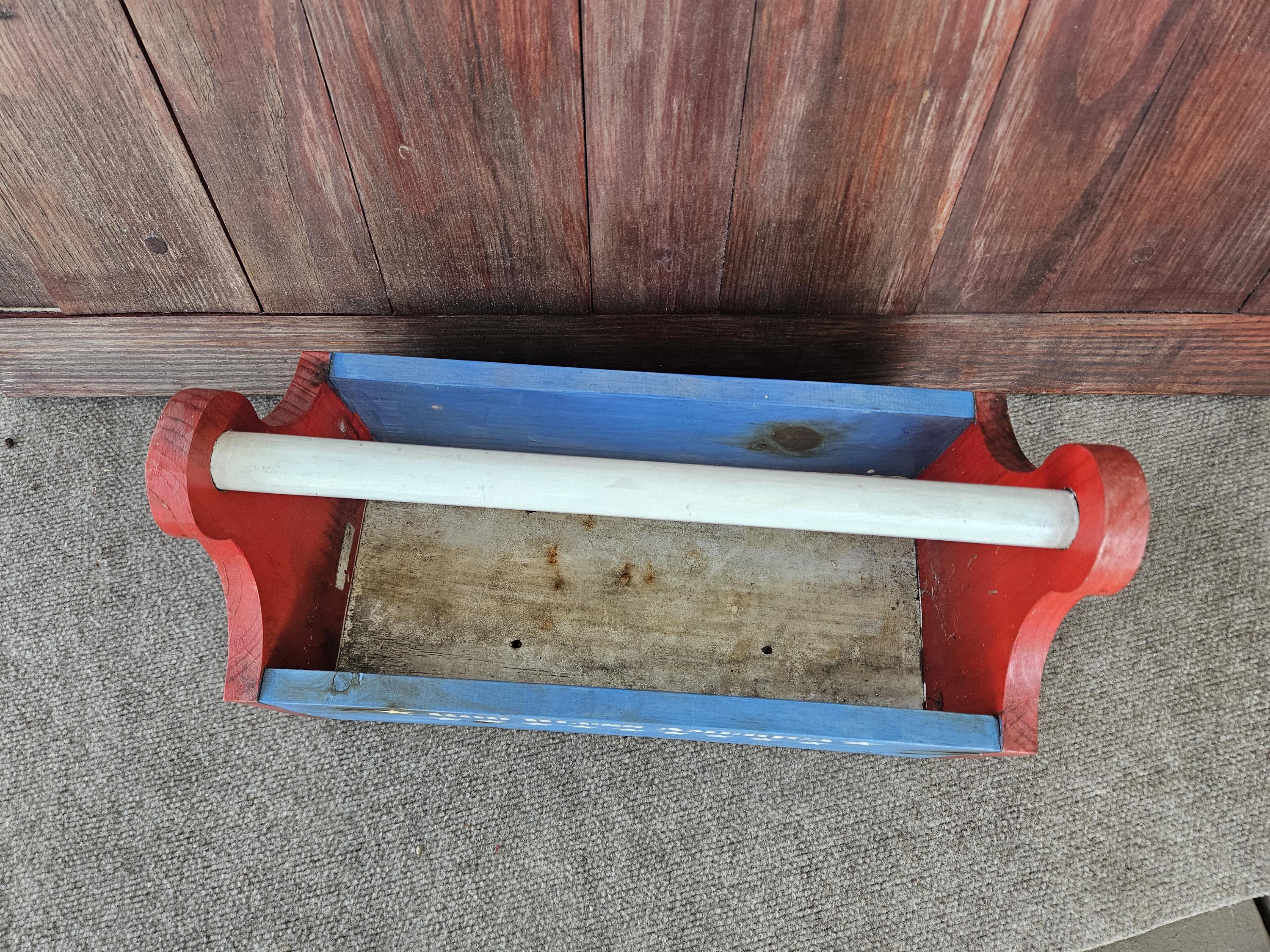Vintage American Wooden Toolbox Hand-painted Eagle Farmhouse Decor - Etsy