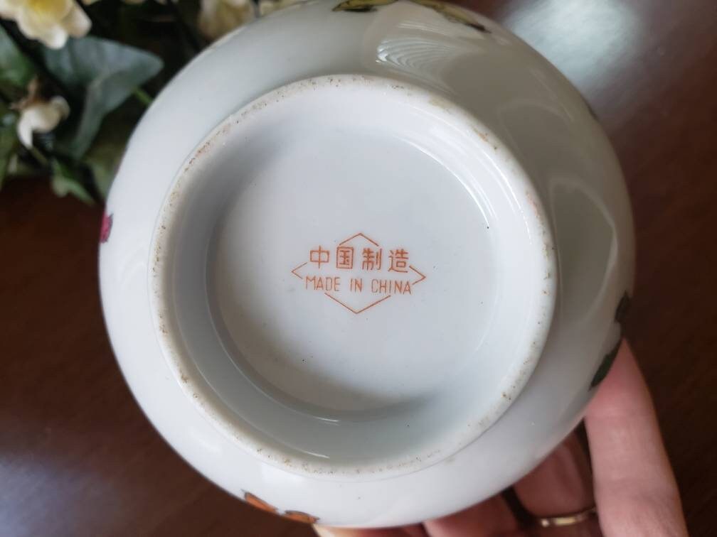 Vintage Chinese Rice Bowl Prosperity Longevity Wealth Luck Symbols - Etsy