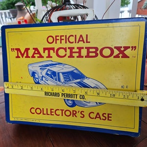 Vintage Matchbox Collector's Case 1966 With Cars - Etsy