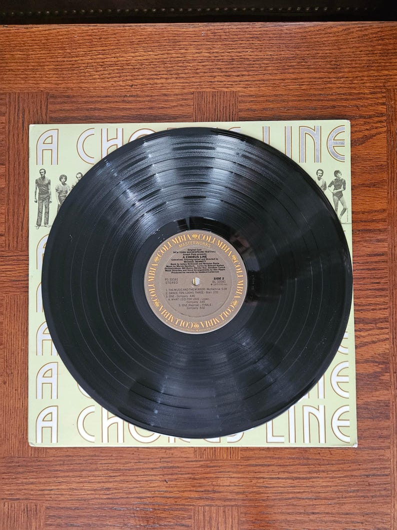 A Chorus Line Original Broadway Cast Recording 1975 Vinyl LP Columbia ...