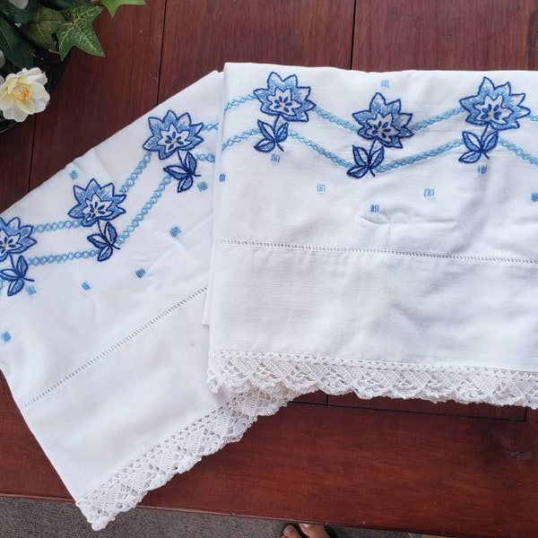 Embroidered Pillowcases - Etsy