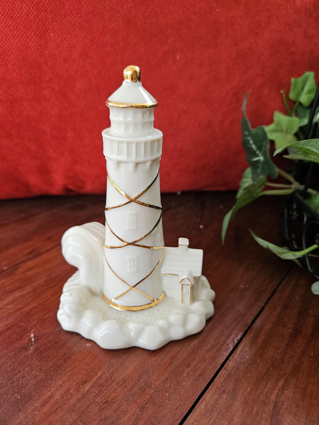 Vintage Lenox Lighthouse Fine China 24KT Gold Collectible - Etsy