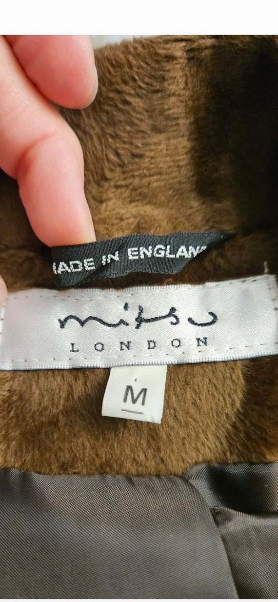 Mitsu London England Retro Faux Fur Coat Women's Line… - Gem