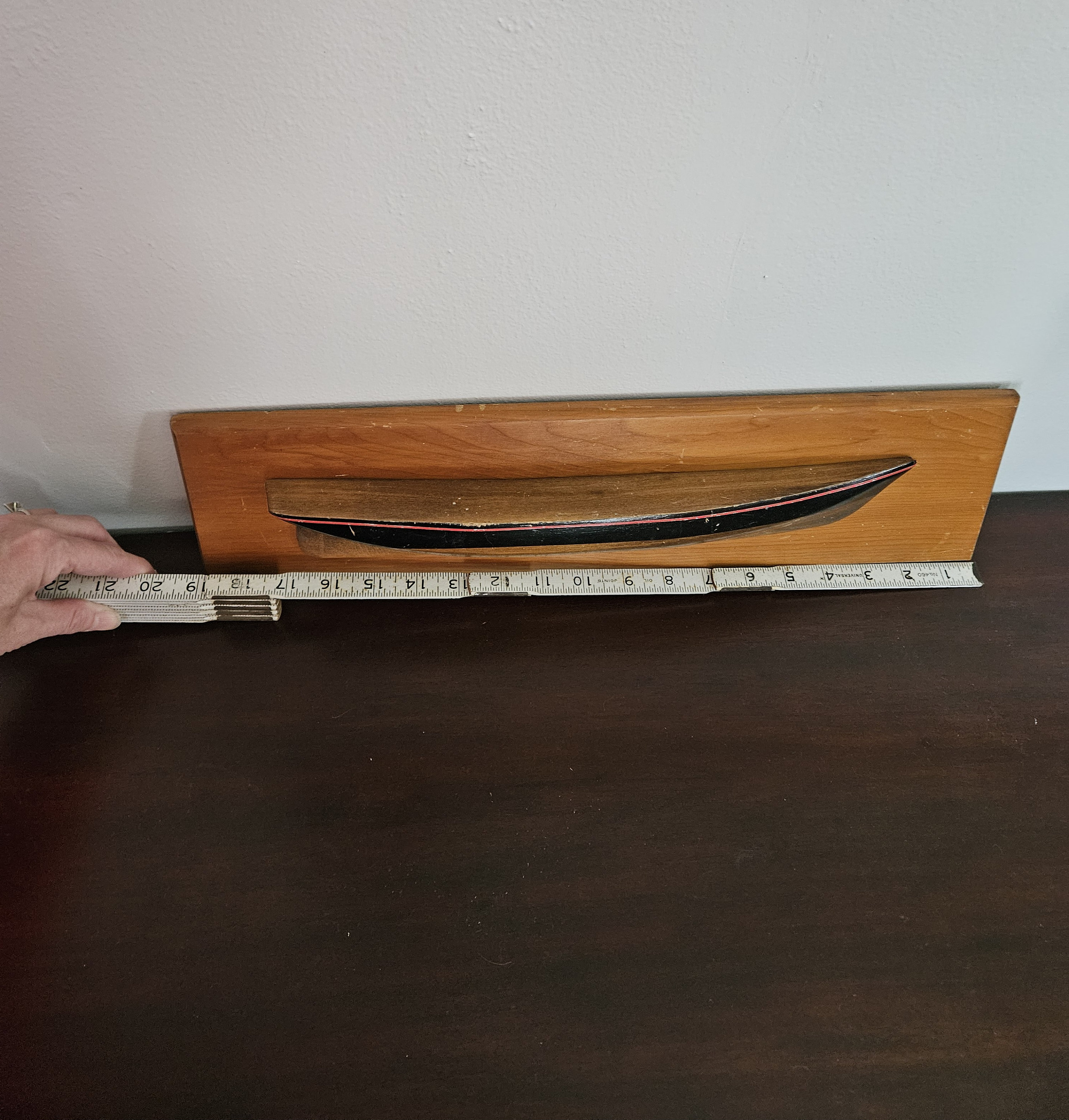 Mounted Half Hull Boat Vintage Wood Block Decor 1960s - Etsy