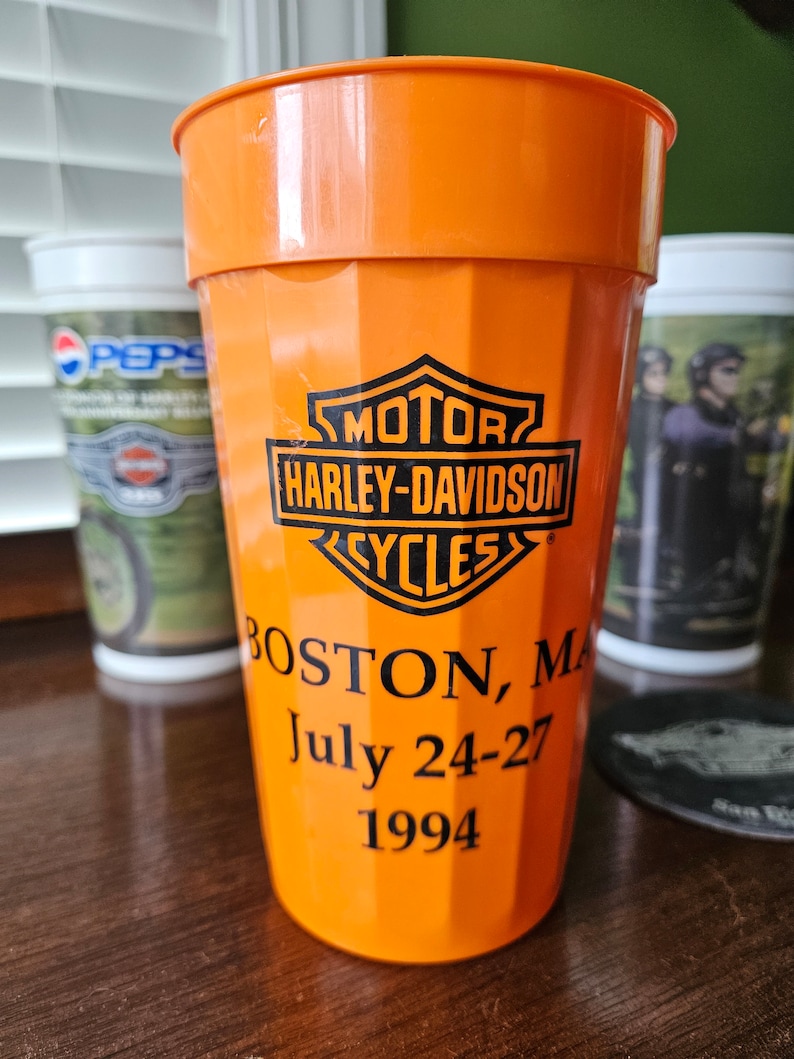 Harley-davidson Vintage 1990's Collectible Drinking Cups Lot - Etsy