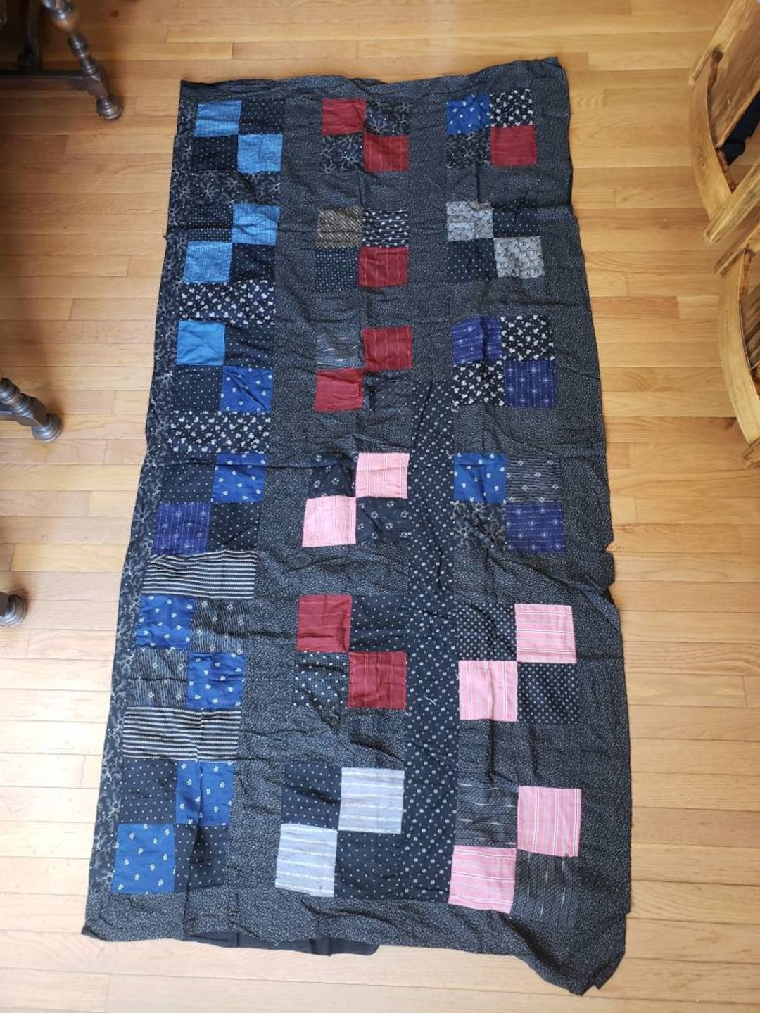 Vintage Farmhouse Quilt Unfinished Quilted Fabric - Etsy