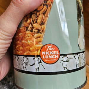 Planters Peanuts Mr. Peanut Collectible Tin 1994 the Nickel Lunch 10 ...