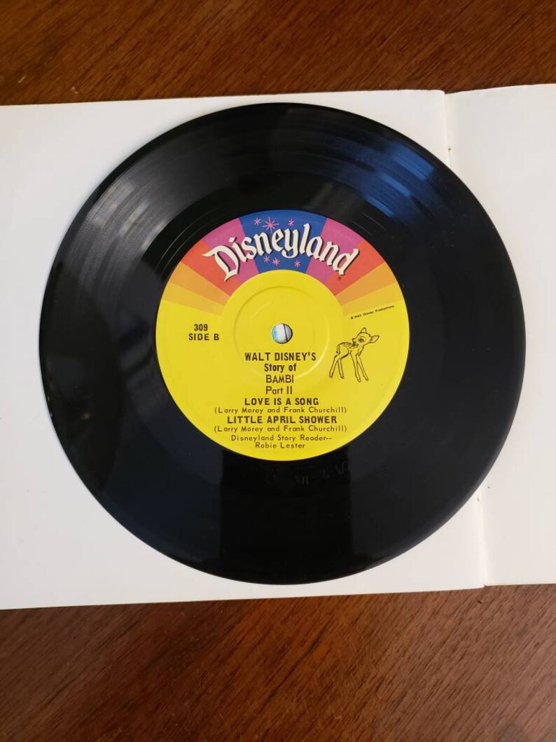 Walt Disney's Bambi 1966 Libro de lectura y disco LP de 33 1/3 - Etsy ...