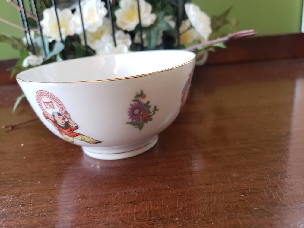 Vintage Chinese Rice Bowl Prosperity Longevity Wealth Luck - Etsy