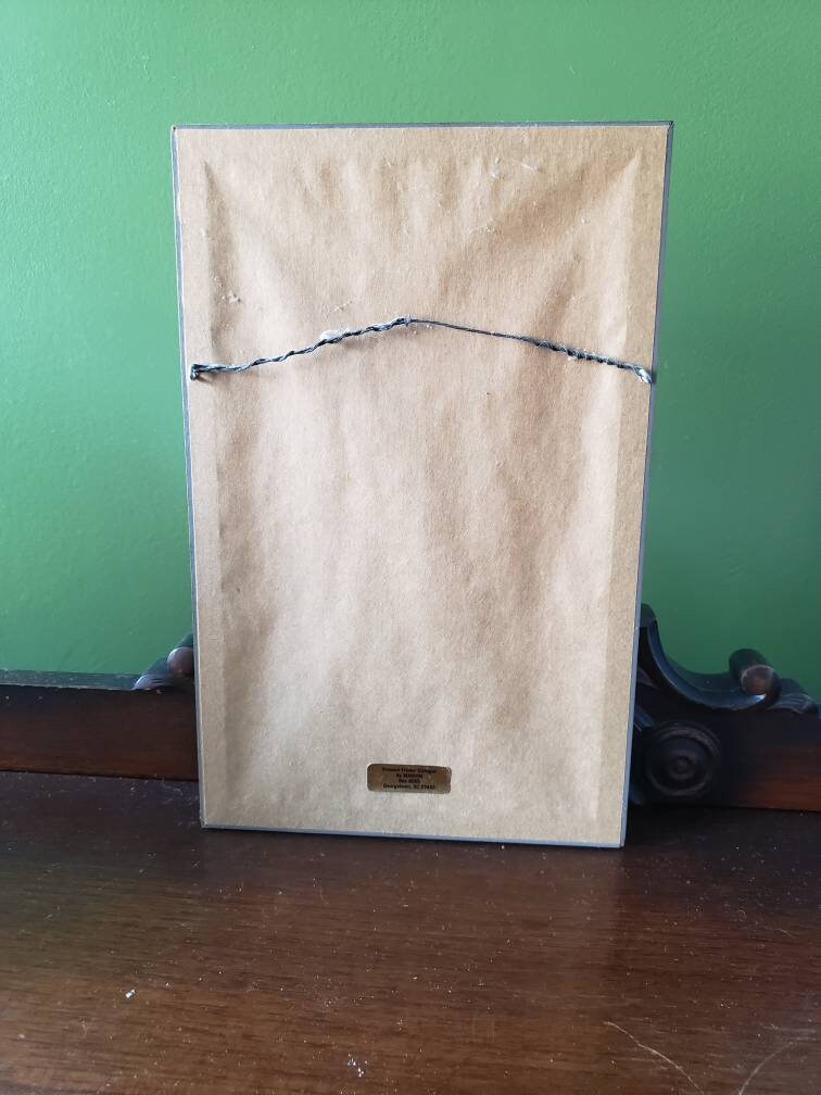 Pressed Flower Collage by Marion Signed Topiary Framed Matted - Etsy