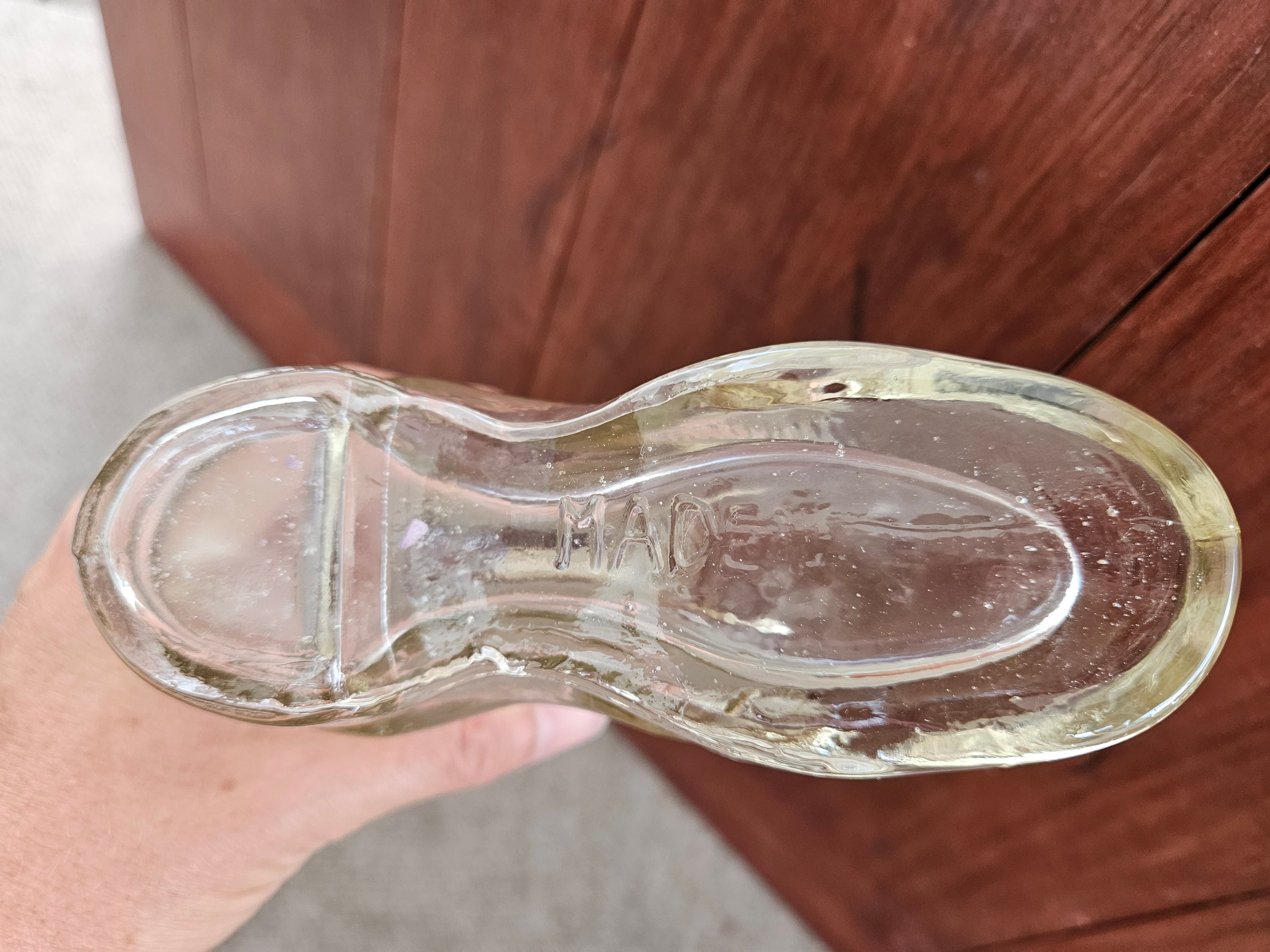 Vintage Cowboy Boot Glass Wine Bottle Made in USA - Etsy