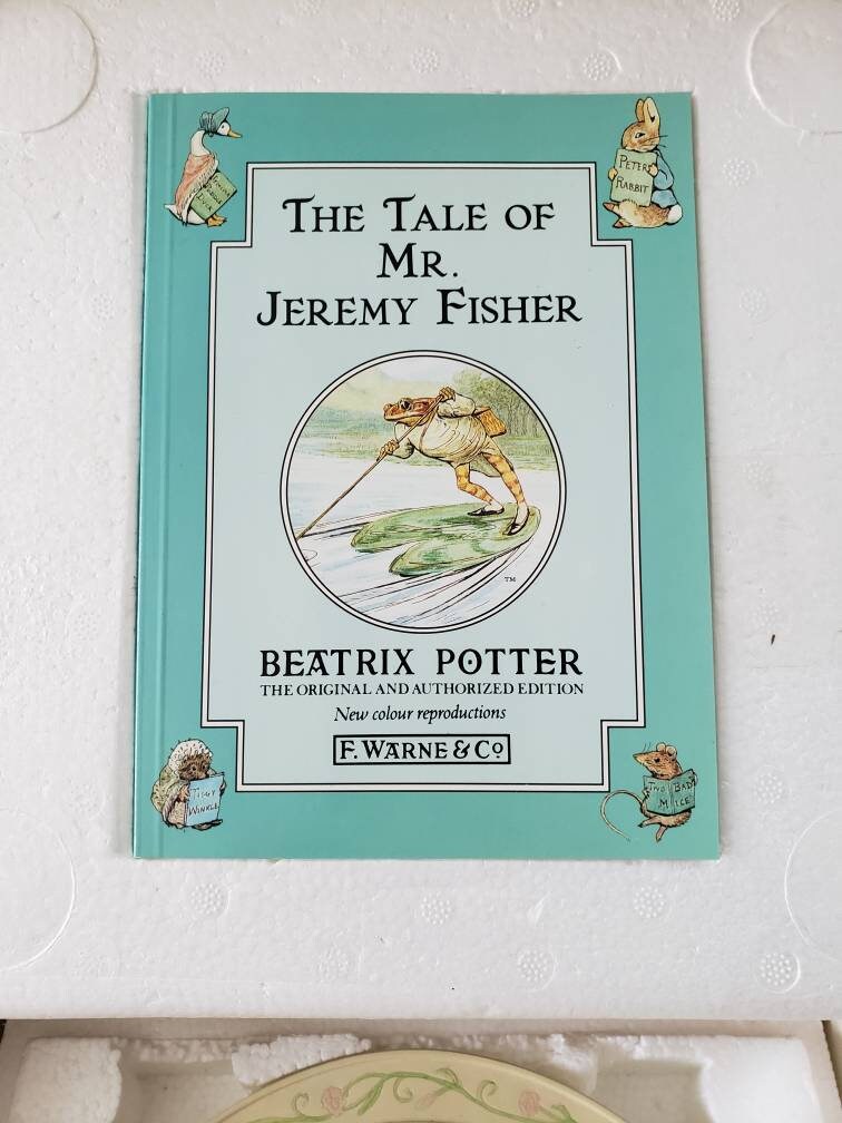 Davenport Pottery Beatrix Potter the Tale of Mr. Jeremy Fisher 3D Plate ...
