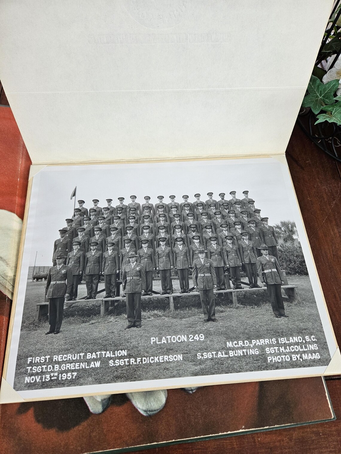 1957 Marine Corps Recruit Depot Yearbook First Battalion Platoon 249 ...