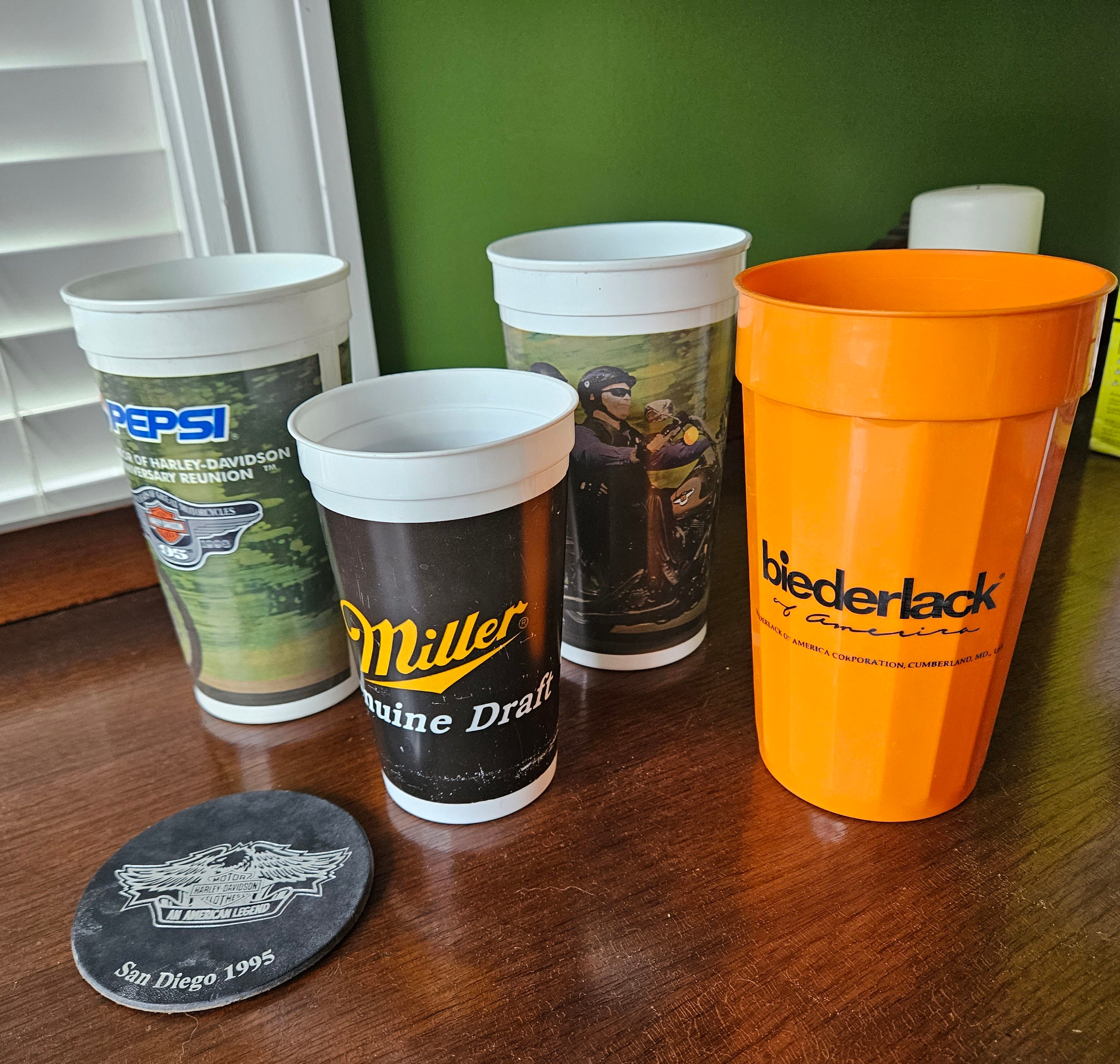 Harley-davidson Vintage 1990's Collectible Drinking Cups Lot - Etsy