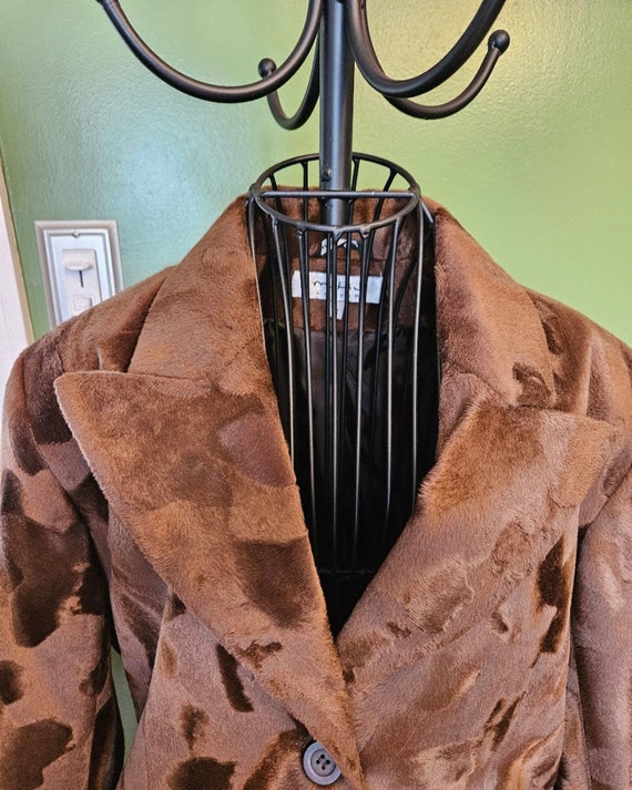 Mitsu London England Retro Faux Fur Coat Women's Line… - Gem