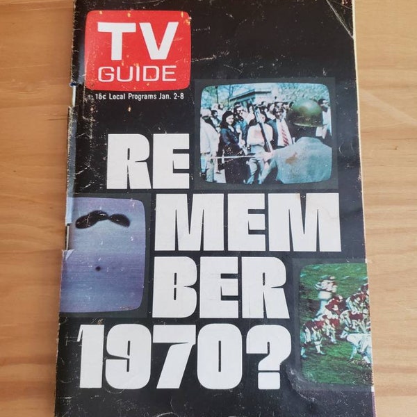 1971 Tv Guide - Etsy