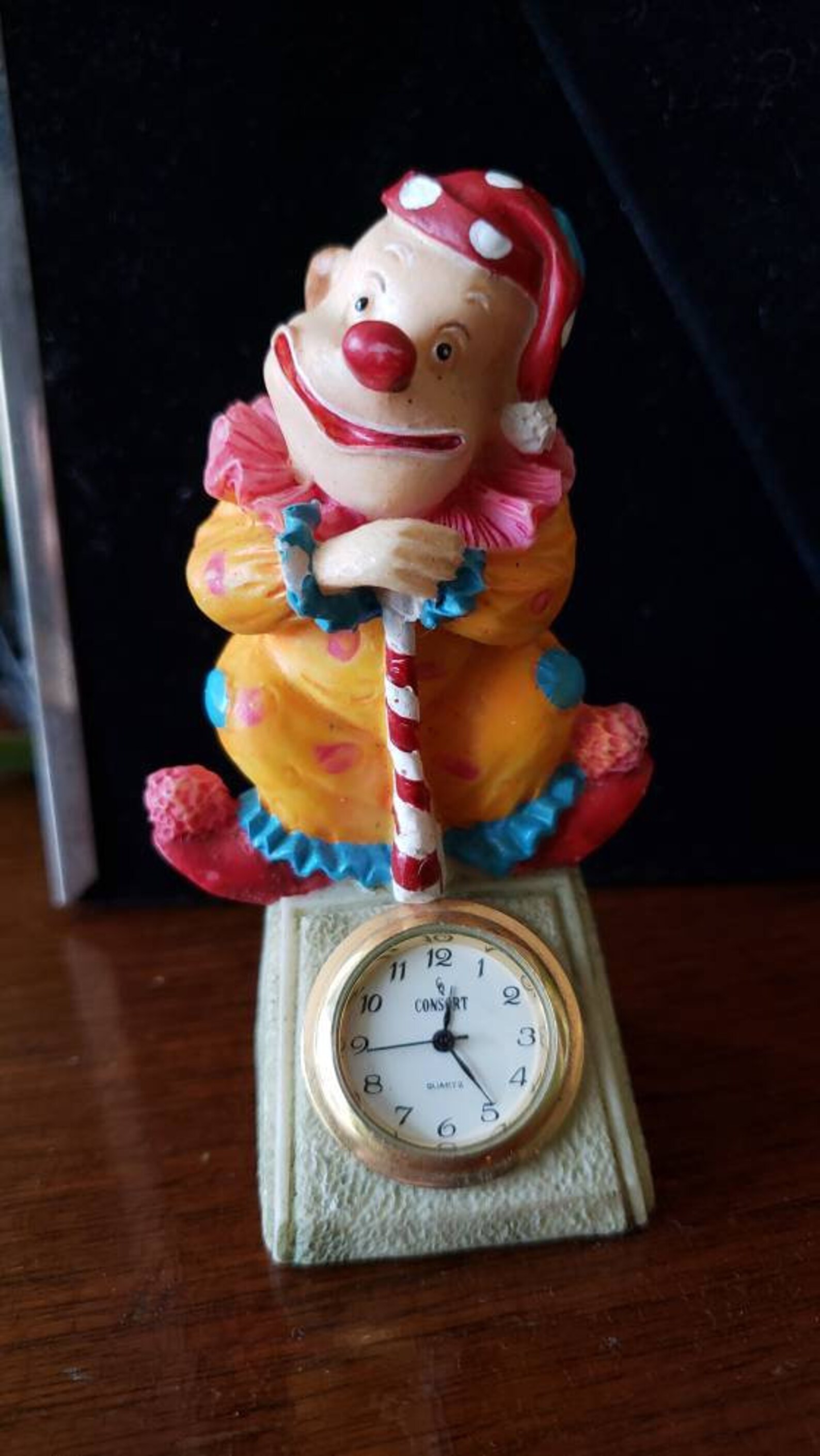 Clown Figurine Consort Quartz Mini Clock 1960s - Etsy