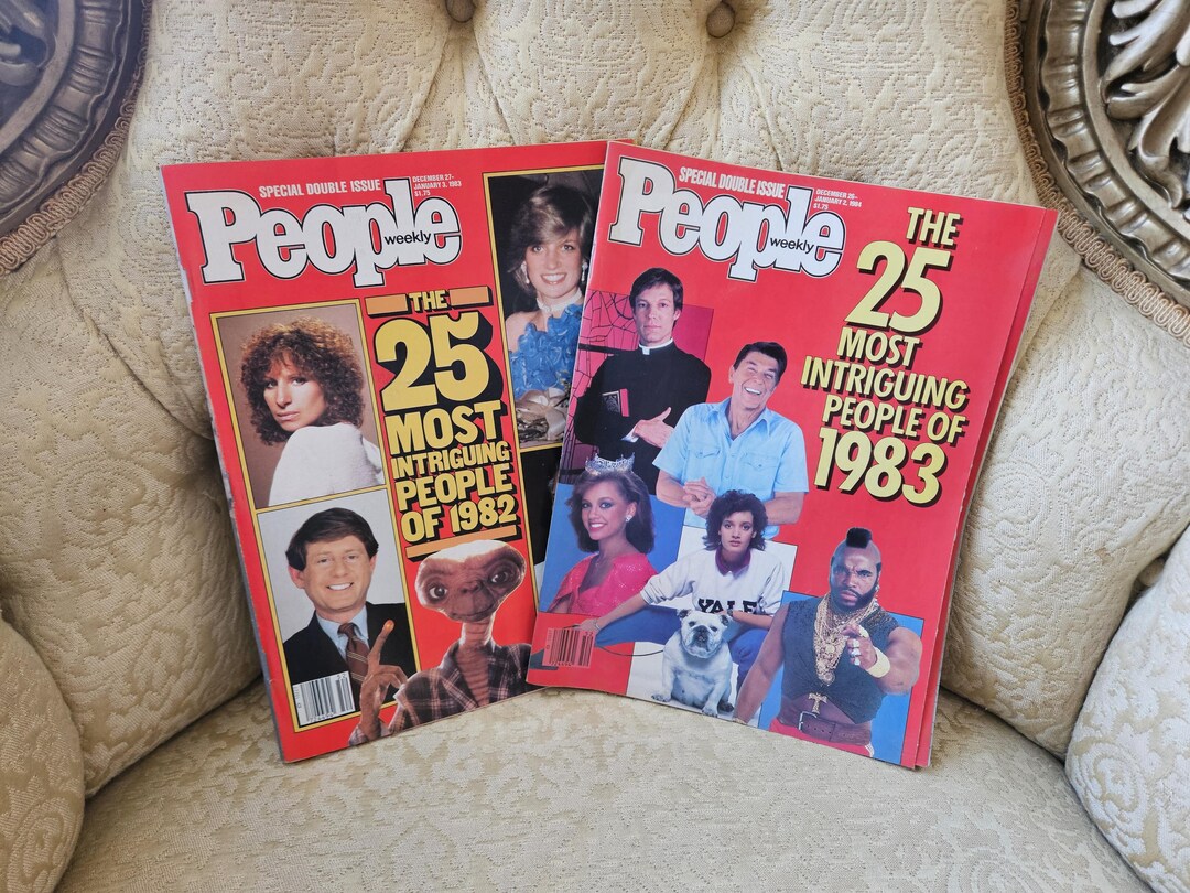 People Magazine the 25 Most Intriguing People of 1982 and 1983 Set of 2 ...