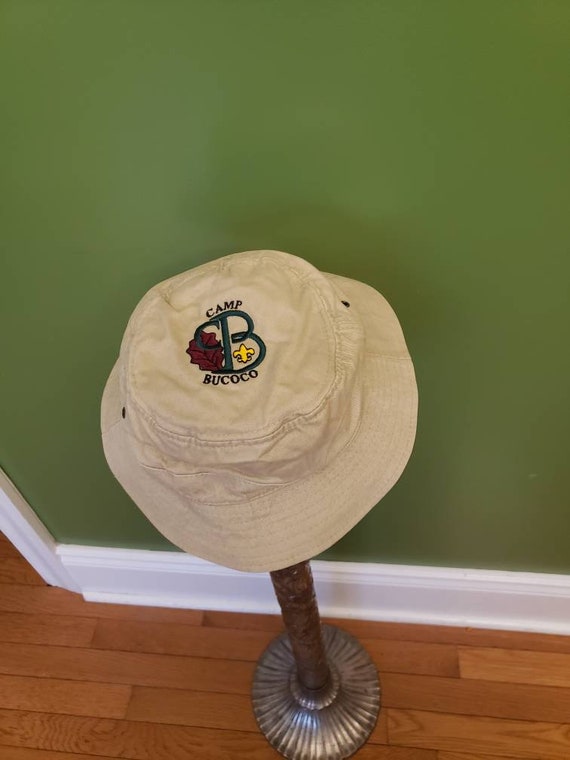 Camp Bucoco 1970s Fishing Hat Moraine State Park - Gem