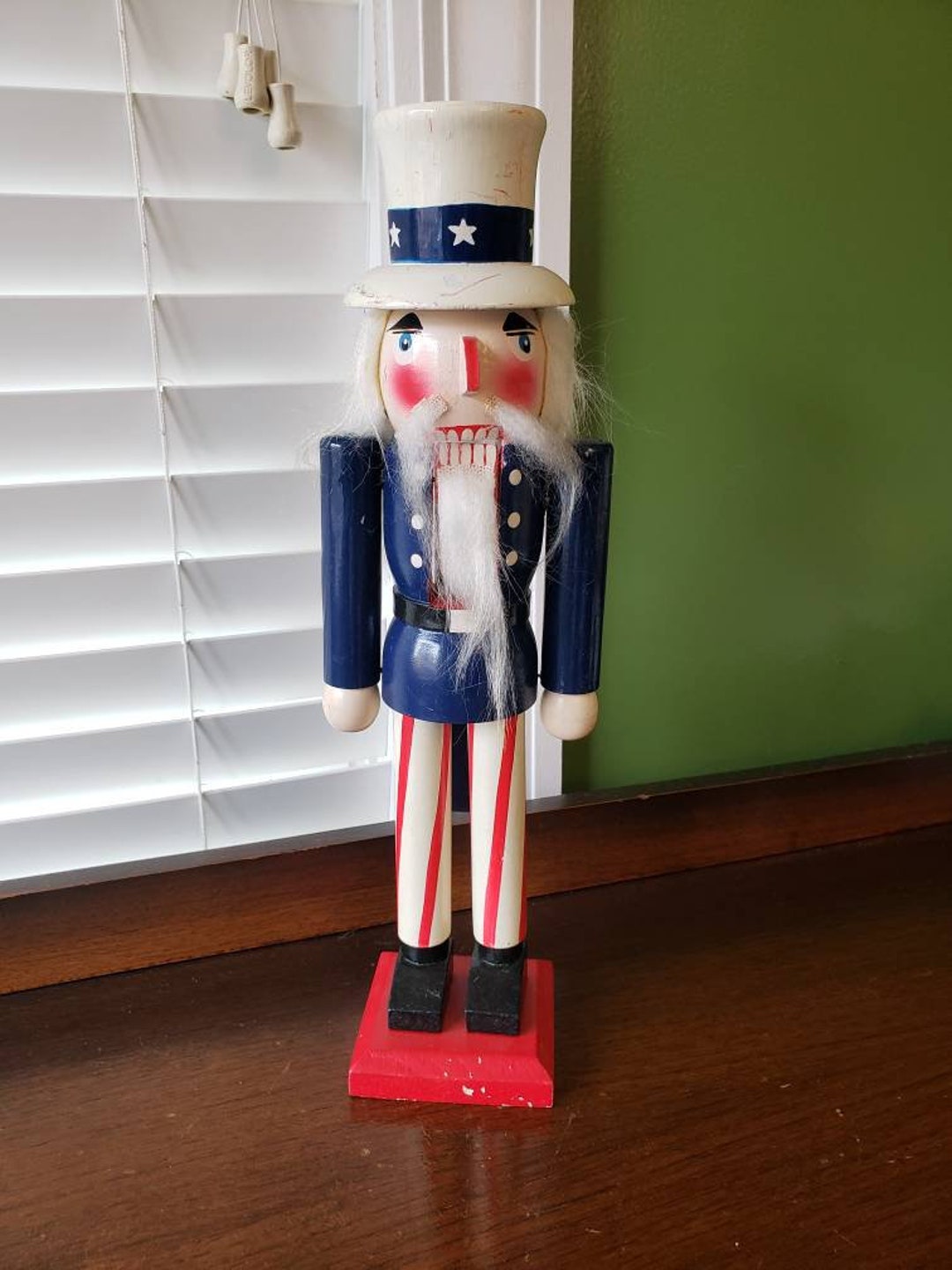 Vintage Uncle Sam Nut Cracker Patriotic Collectible Wood Decor - Etsy