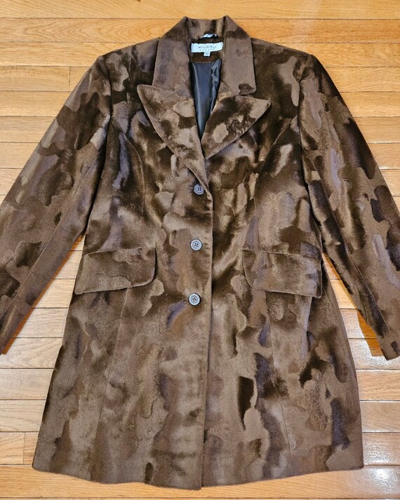 Mitsu London England Retro Faux Fur Coat Women's Line… - Gem