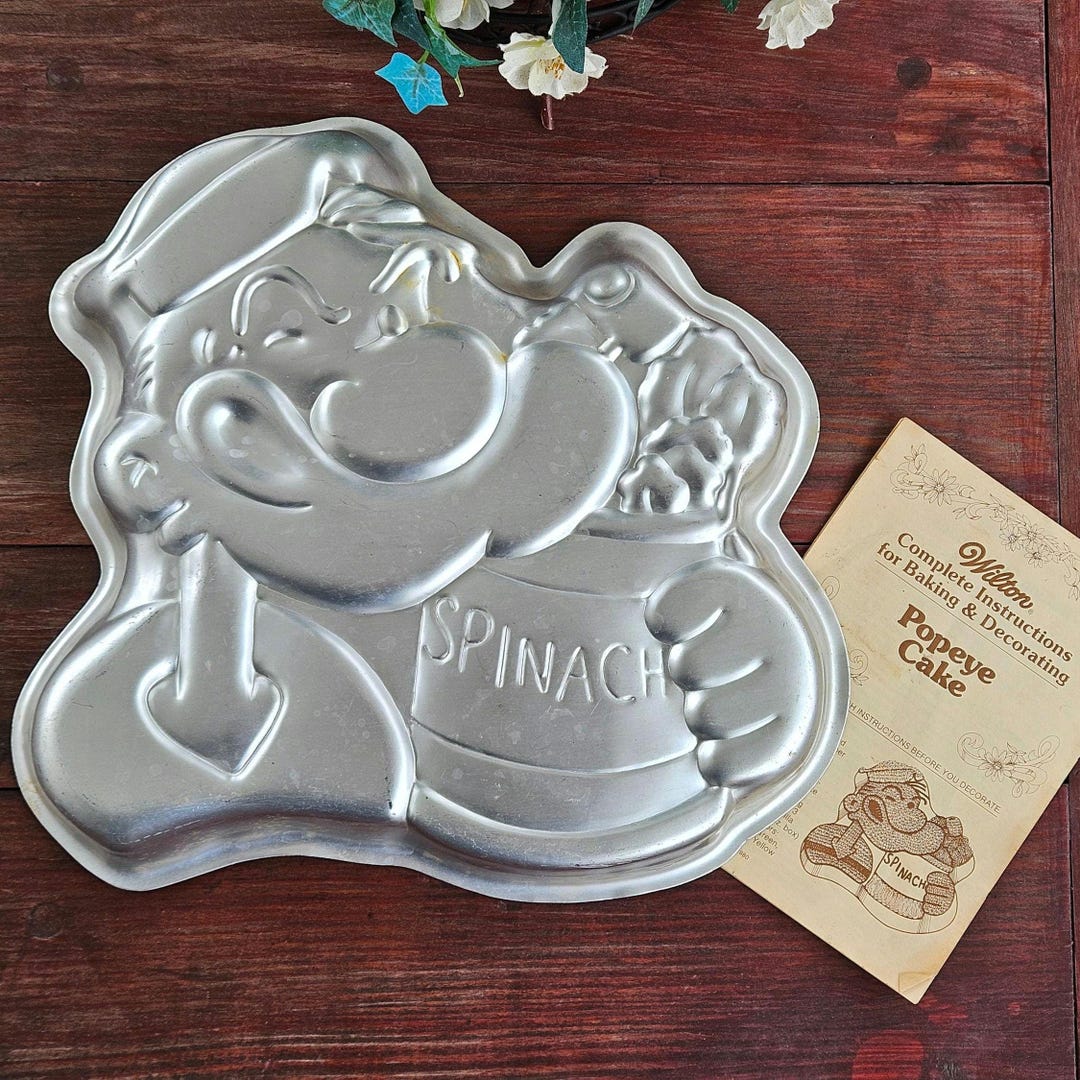 Vintage 1980 Wilton Popeye Cake Pan – Includes Instructions - Etsy