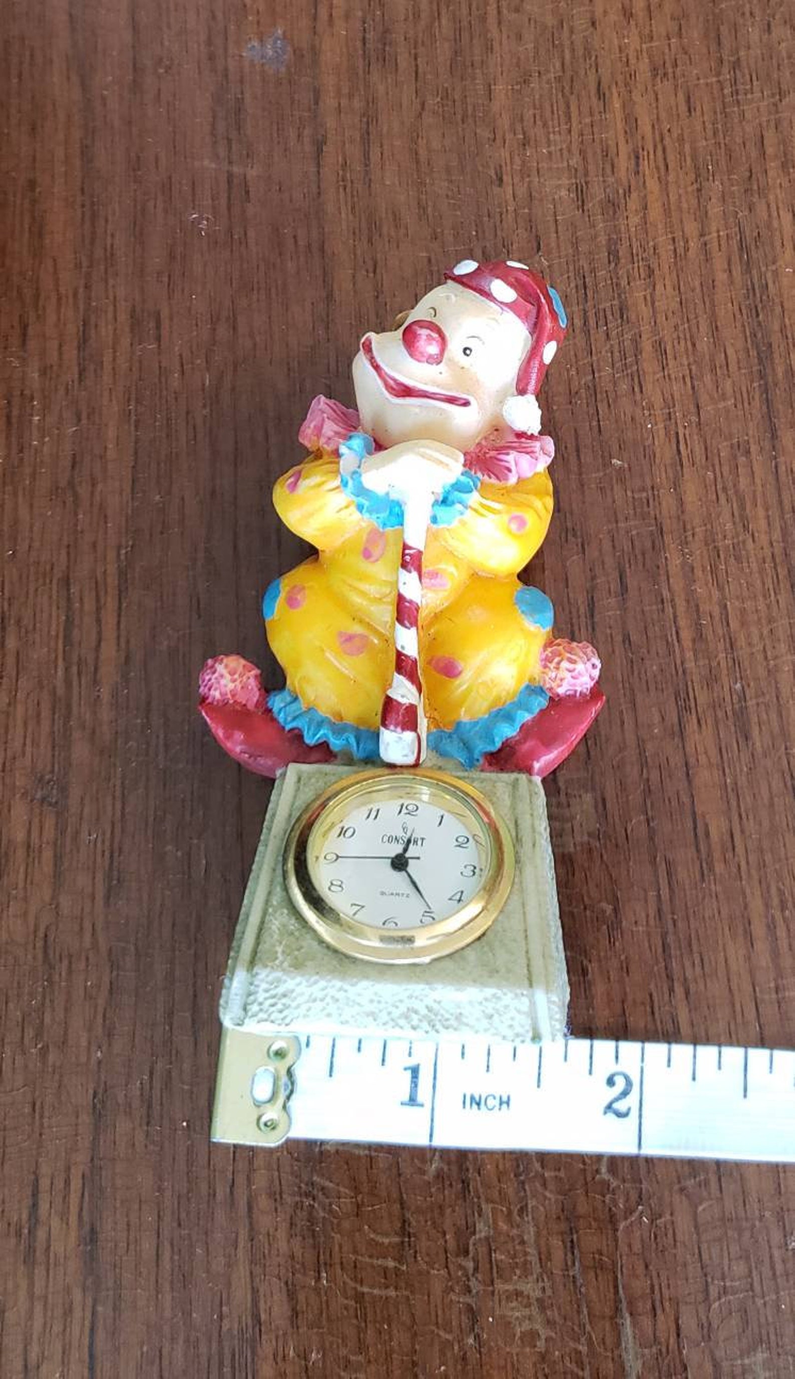 Clown Figurine Consort Quartz Mini Clock 1960s - Etsy