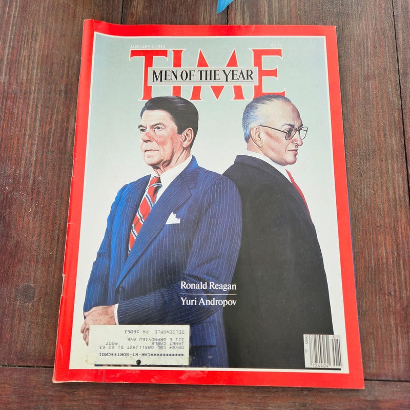 Time Magazine Reagan - Etsy