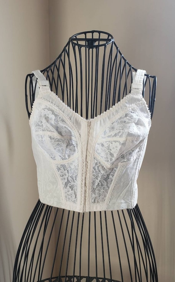 Vintage Lace Bustier Bullet Bra Montgomery Ward - Gem