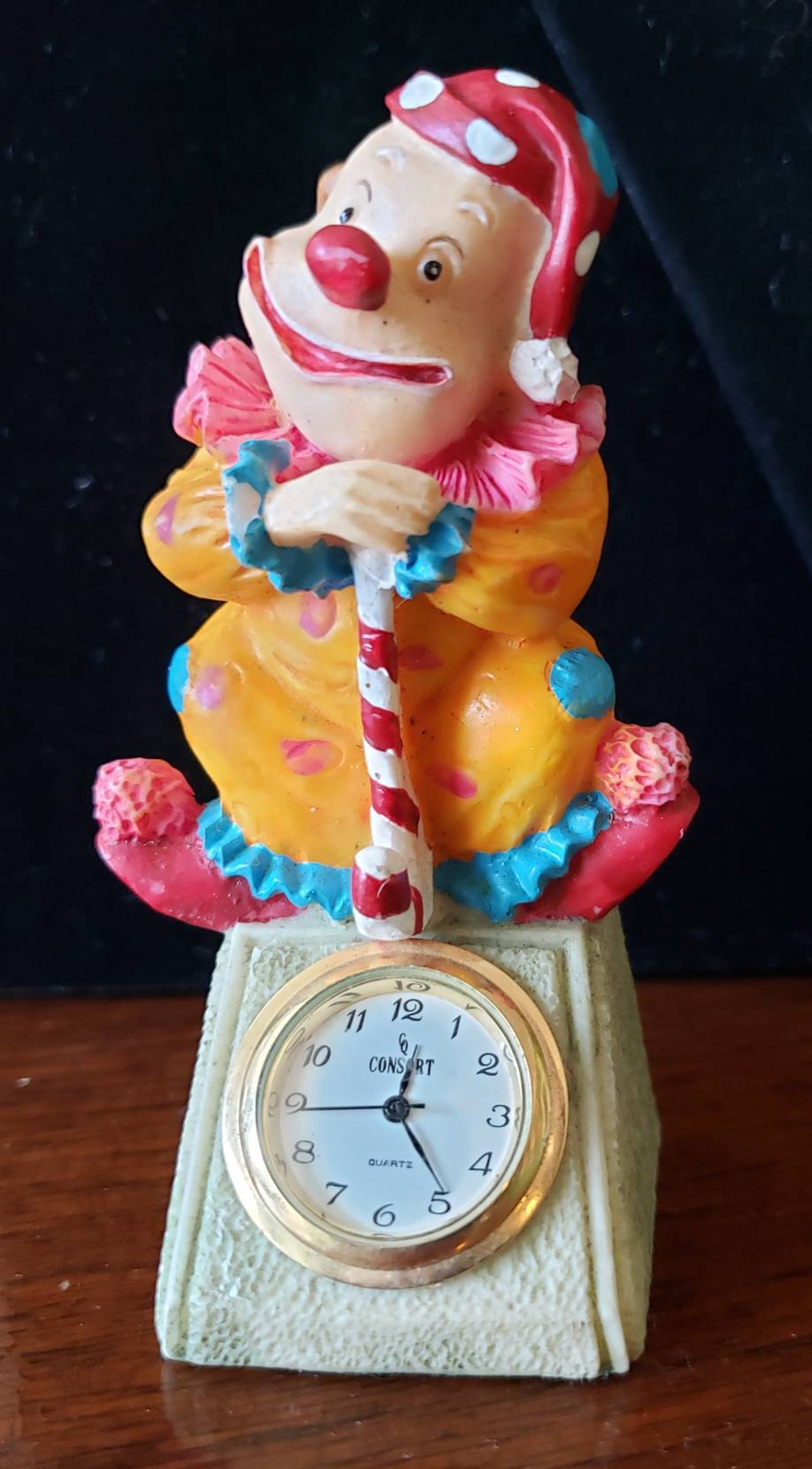 Clown Figurine Consort Quartz Mini Clock 1960s - Etsy