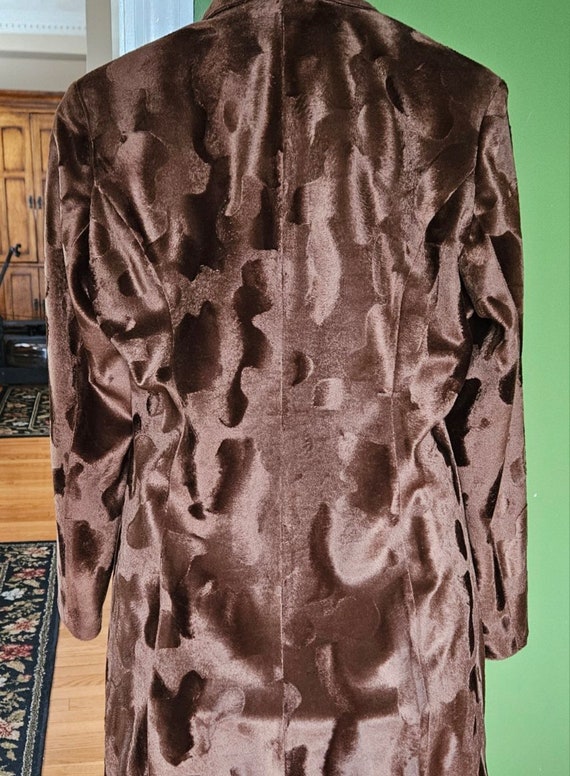 Mitsu London England Retro Faux Fur Coat Women's Line… - Gem