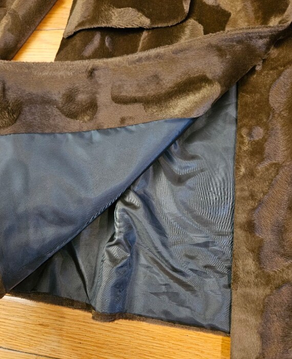 Mitsu London England Retro Faux Fur Coat Women's Line… - Gem