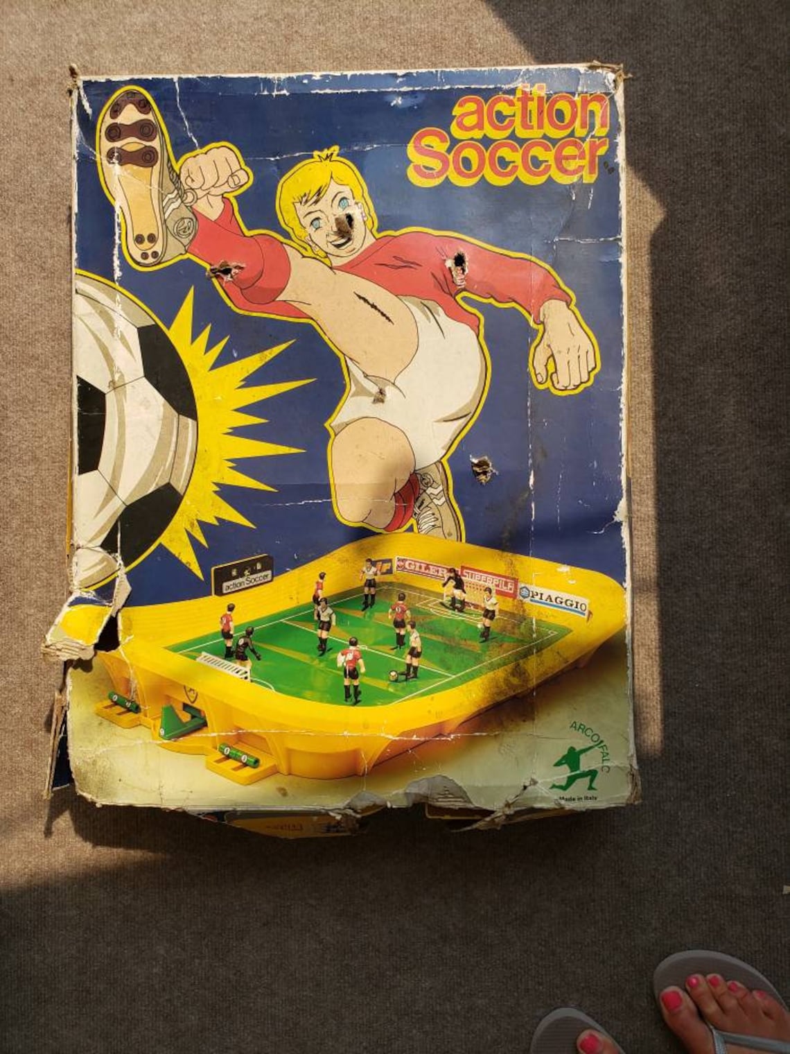 1960’s Super Boys Action Soccer Table Top Game Toy Arco Falc - Etsy
