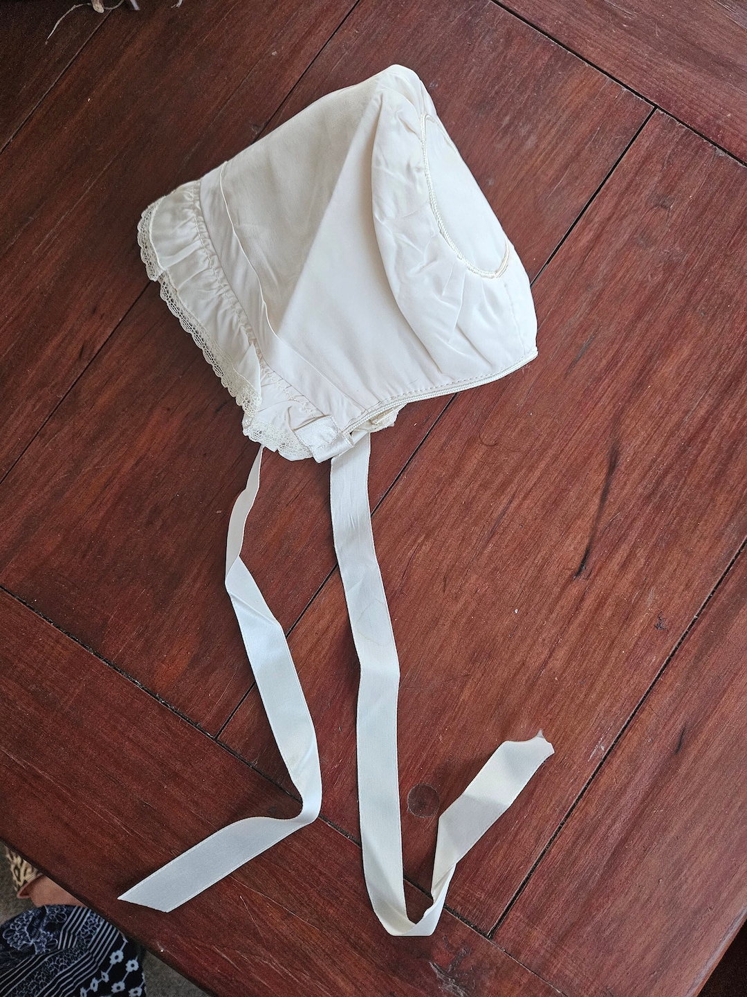 Vintage Baby Bonnet Ruffled Hat Victorian Lined Sun Bonnet - Etsy